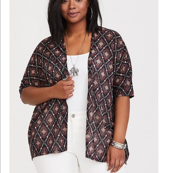 torrid | Sweaters | Torrid Geo Knit Cardigan | Poshmark